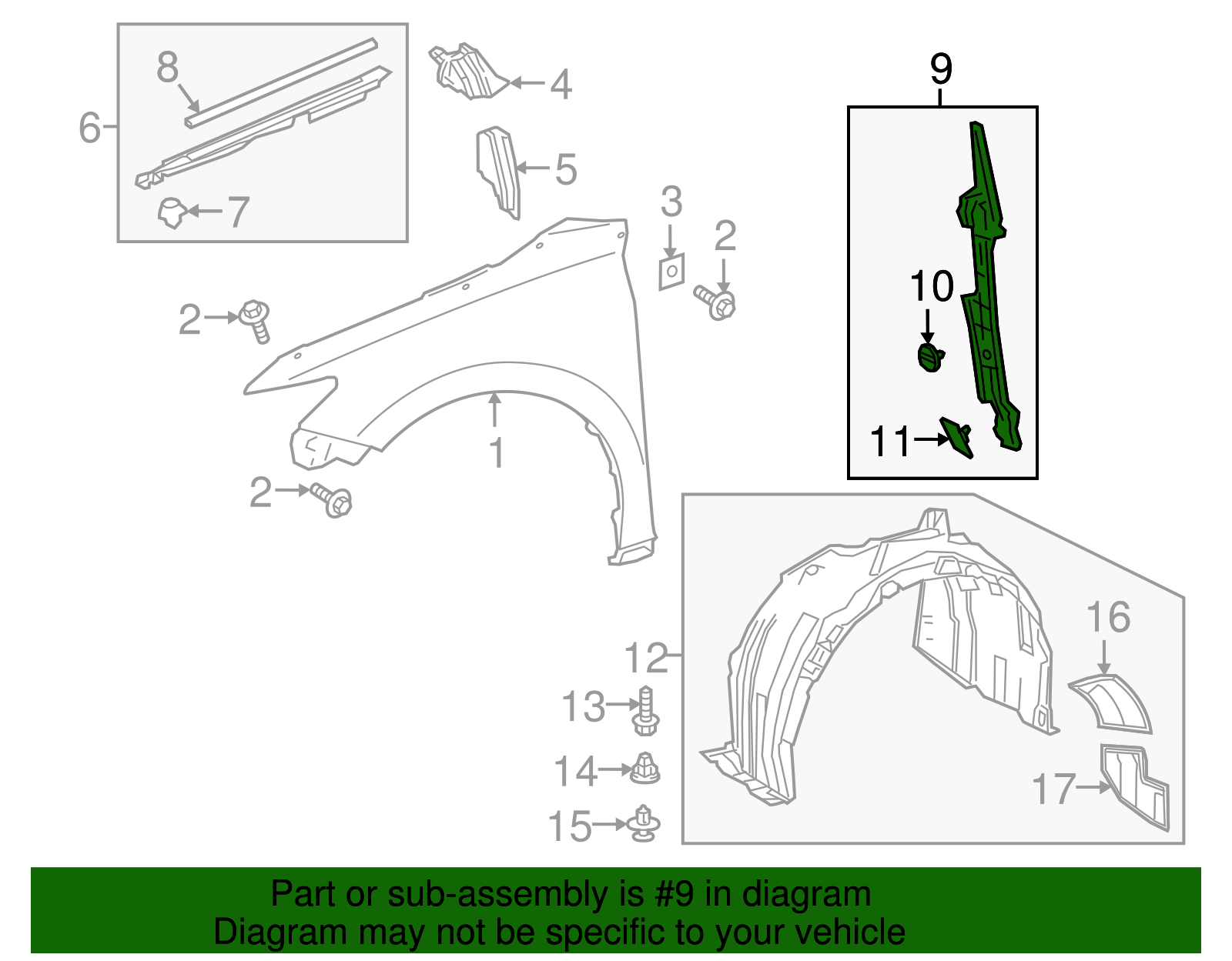 2018-2025 Toyota Camry Rear Seal 53883-06160 | Toyota Parts Center