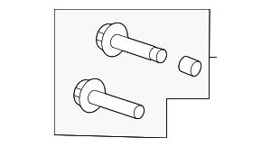 2018-2025 GM Brake Caliper Guide Pin 13533393 GM | GMPartsDirect.com