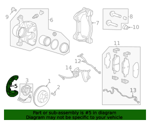 2020-2024 Cadillac Front Driver Side Brake Shield 84476155 GM ...