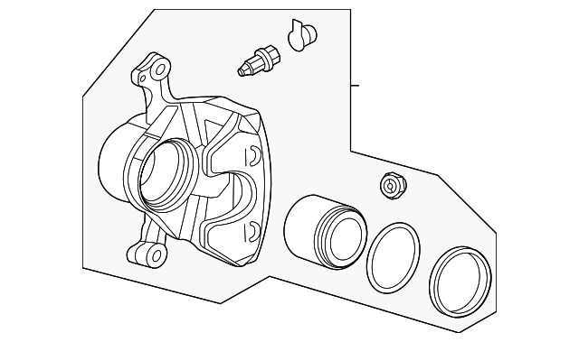84740711 - Front Driver Side Disc Brake Caliper without Pads 2020-2023 ...
