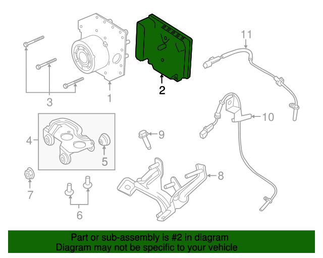 2017-2018 Ford ABS Control Unit hg9z2c219l | GetOEMParts.com