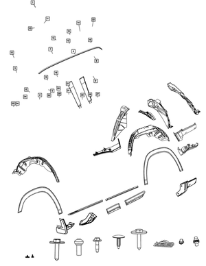 2021-2024 Ram 1500 Box Side Spat, Left 68443495AE | Mopar eStore