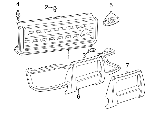 2003-2004 Land Rover Discovery Brush Guard STC53176 | OEM Parts Online