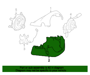 Genuine BMW 51-45-9-270-584 | Lower Column Cover | FREE Shipping on ...