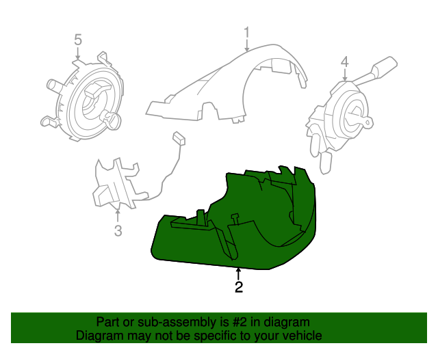 Genuine BMW 51-45-9-270-584 | Lower Column Cover | FREE Shipping on ...