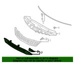 2019-2020 Kia Optima Lower Grille 86560-D5520 | TascaParts.com