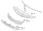 2019-2020 Kia Optima Lower Grille 86560 D5520 Kia Parts Store Kia ...