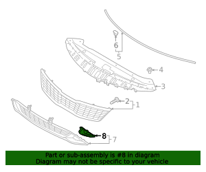 2019-2020 Kia Optima Fog Lamp Bezel 86563-D5500 | Kia Parts Online