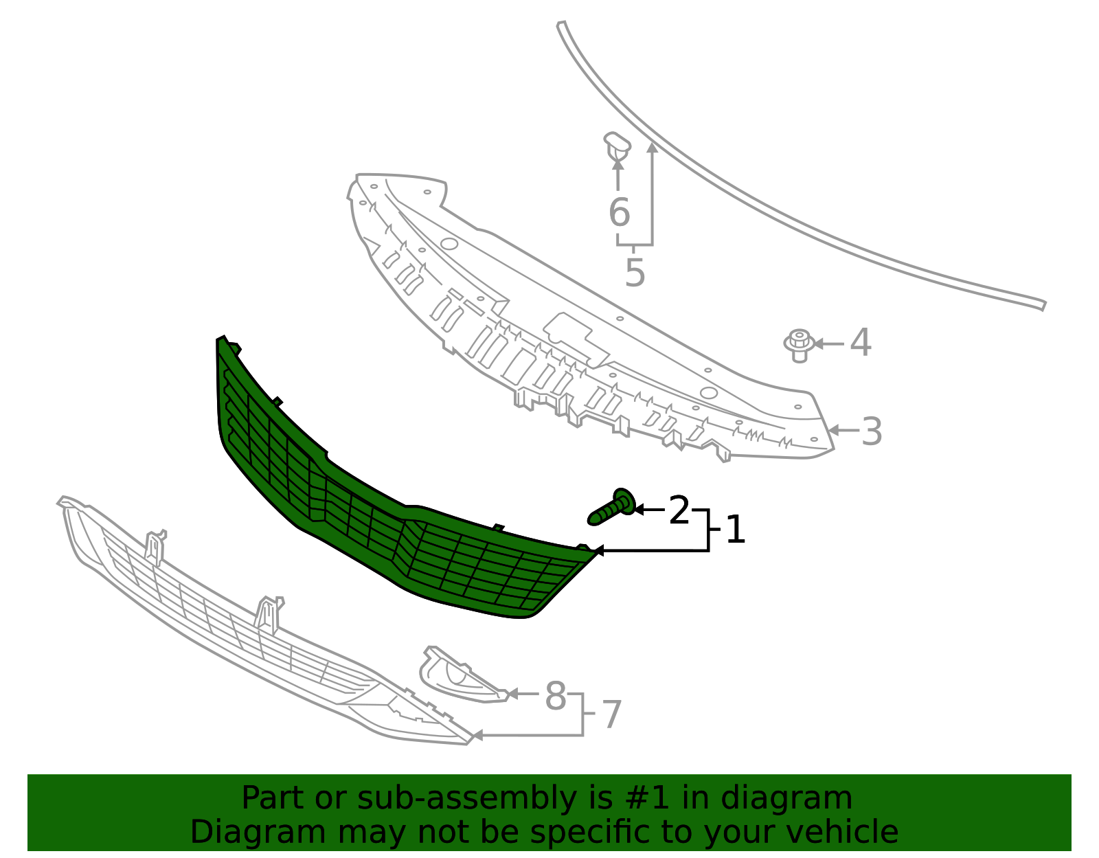 OEM Genuine 2019 Kia Optima Upper Grille 86350 D5510 for sale online | eBay