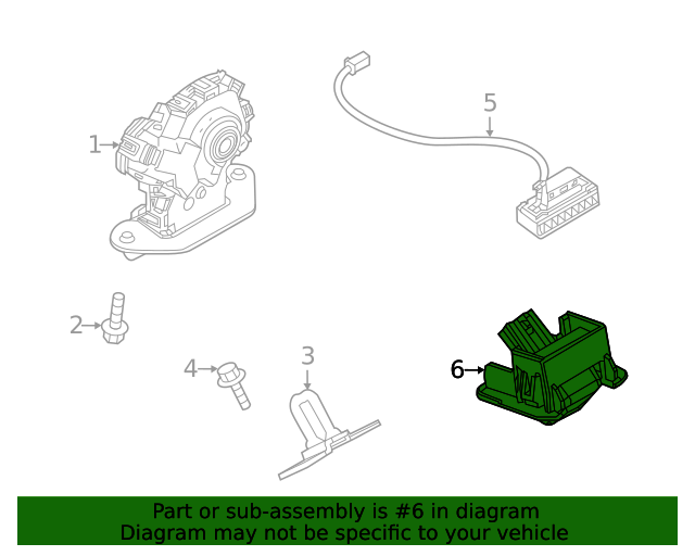 86790-WB003 - Rear Camera - 2020 Toyota Yaris | OEM Genuine Toyota Parts