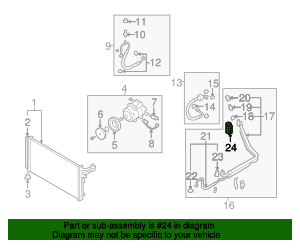 Hyundai - 97626-3M000 - Expansion Valve - 2009-2014 Hyundai | OEM ...