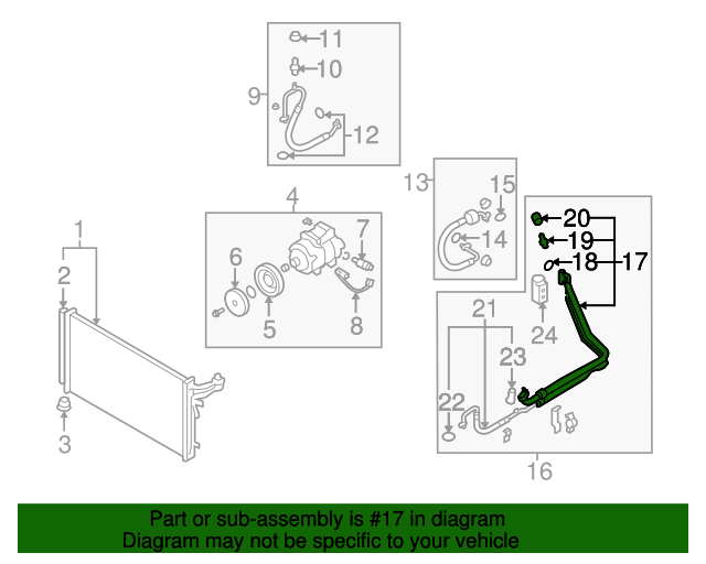 97764-3M000 - AC Hose 2009-2014 Hyundai Genesis | AutoNationParts.com