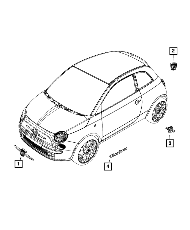 2016-2019 Mopar Nameplate 68328329AA | Mopar eStore