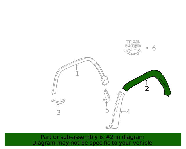 2020-2022 Jeep Cherokee Flare 68315996af | TascaParts.com