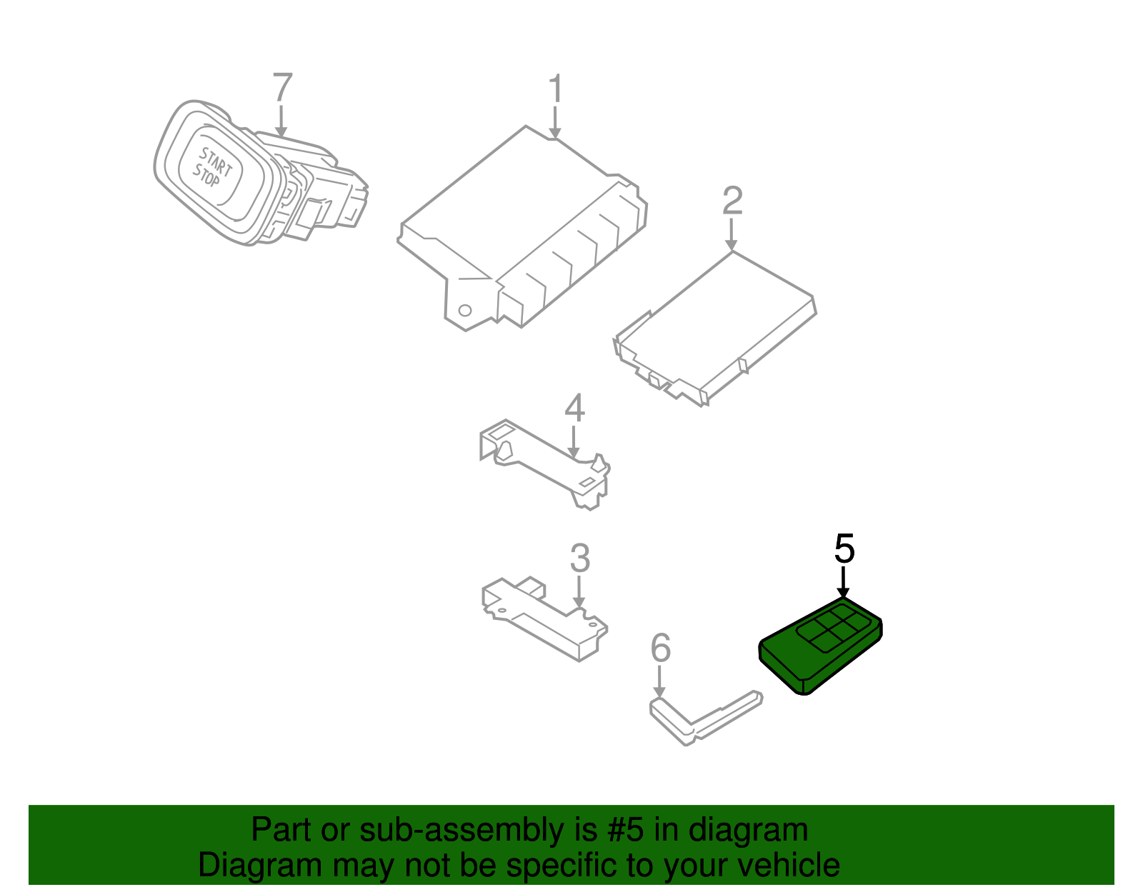 2007-2018 Volvo Keyless Entry Transmitter 30659637 | TascaParts.com