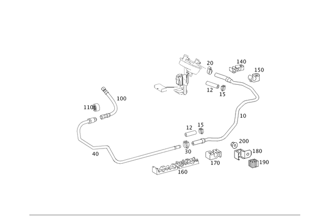 129-995-02-20 - Fastening Clamp 1954-2013 Mercedes-Benz | Mercedes-Benz ...