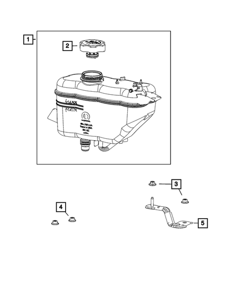 Engine Coolant Reservoir (Bottle) for 2023 Jeep Grand Cherokee | Mopar ...