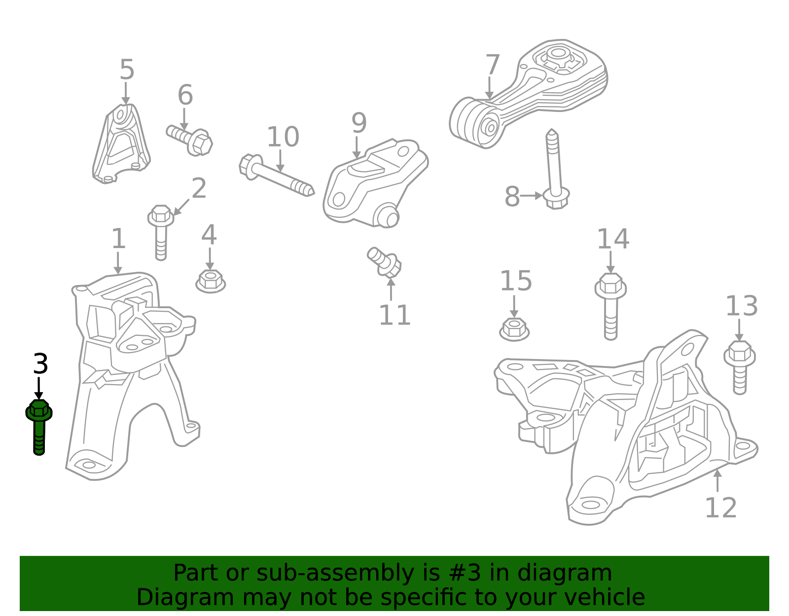 90160-TZA-000 - 2022-2025 Honda - Side Mount Bolt | Genuine Honda Parts