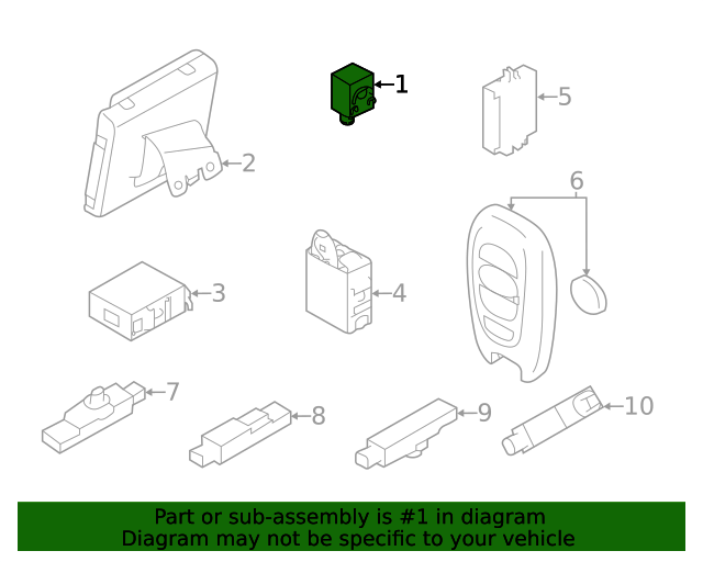 2015-2024 Subaru Warning Buzzer 88021AL00A | Subaru Parts Store