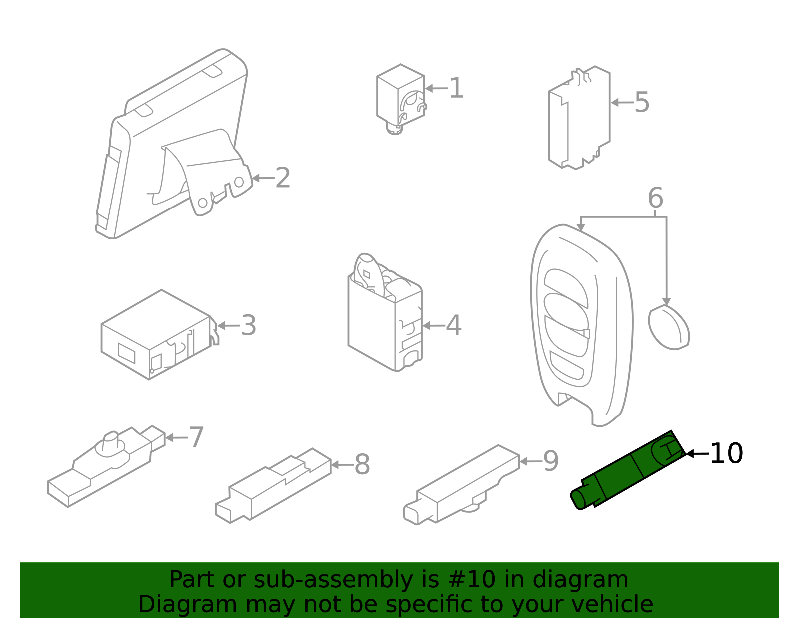 88851AN00C - Keyless Entry Antenna 2020-2025 Subaru | AutoNation Parts