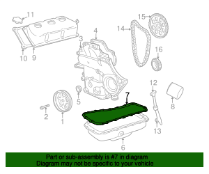 1990-2011 Mopar Oil Pan Gasket 05241062AC | Mopar Parts Canada