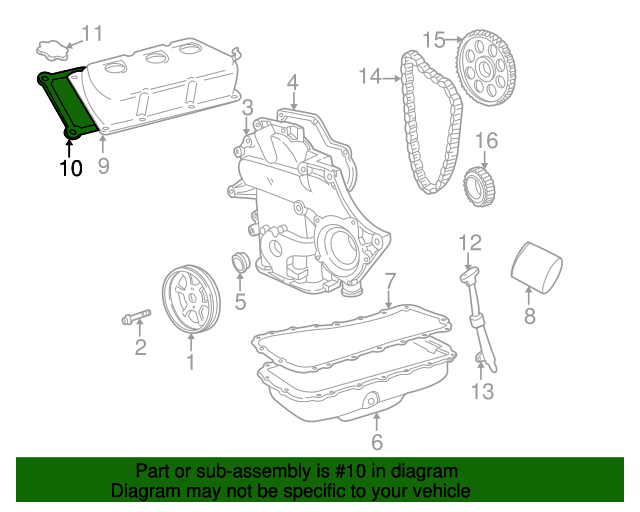 2004-2011 Mopar Valve Cover Gasket 04648987AA | Mopar Parts Canada
