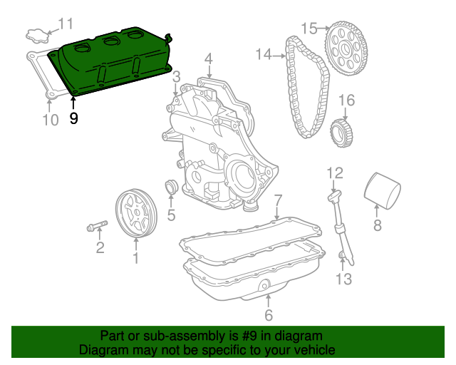 2000-2011 Mopar CYLINDER HEAD COVER - Passenger Side (RH) 4648976ad ...