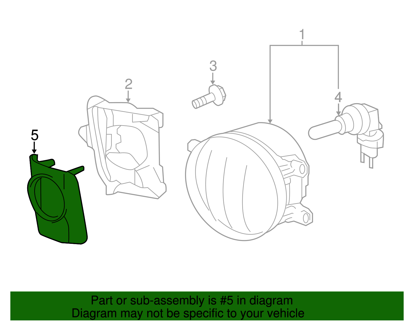 2013-2015 Lexus LX570 Fog Lamp Bezel 52127-60130 | OEM Parts Online