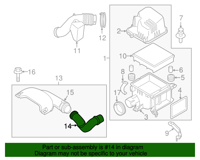 2010-2013 Kia Connector Tube 28211-1M400 | TascaParts.com