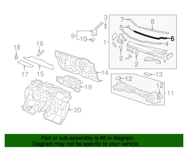 74205-TK6-A00 - Seal Front (Driver Side) - 2009-2013 Honda Fit ...