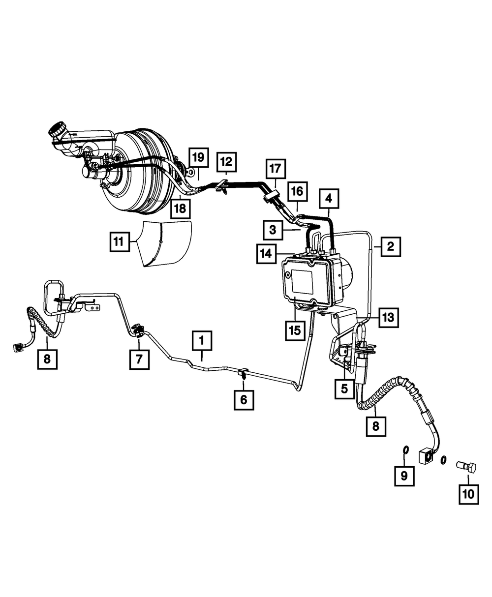 2012-2013 Mopar Anti-Lock Brake System Module 68214374AA | Mopar eStore