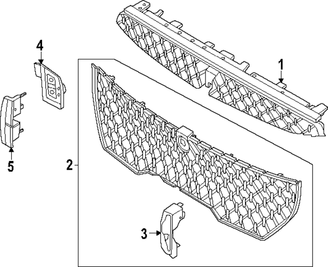 2024-2025 Lincoln Nautilus Emblem Assembly Radiator Grille R2TZ-8213-DB ...