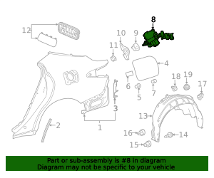 2018-2024 Toyota Lock Actuator 77030-06020 | Toyota Parts Center