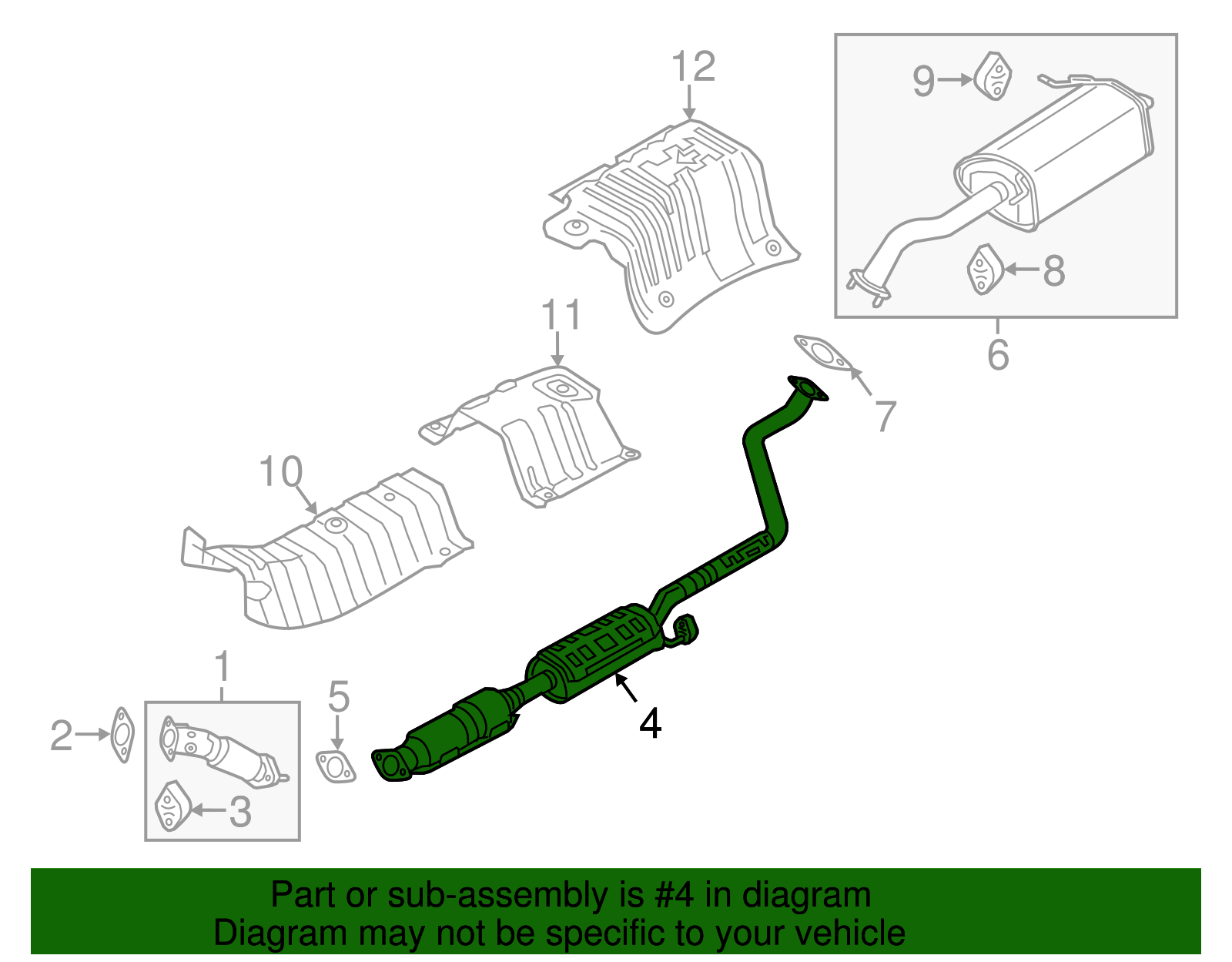28950-2E300 - Catalytic Converter 2014-2017 Hyundai | AutoNation Parts