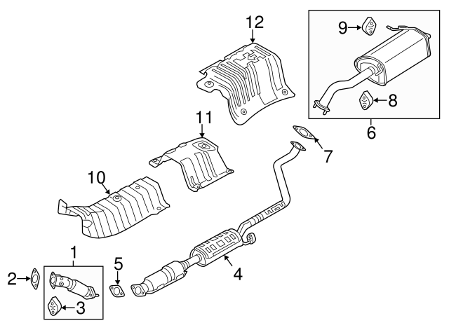 2014-2017 Hyundai Catalytic Converter 28950-2E300 | OEM Parts Online