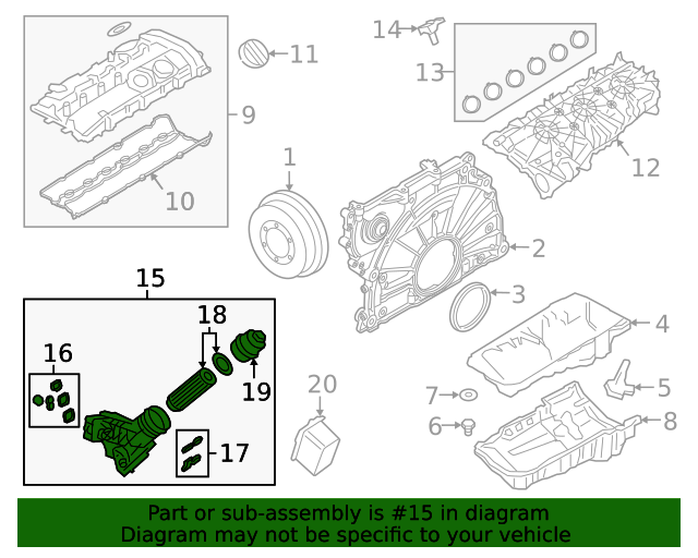11428488578 - 2019-2020 BMW Oil Filter Housing (11-42-8-488-578) | BMW ...