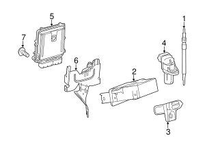 212-545-07-40 - ECM Bracket 2011-2013 Mercedes-Benz E 350 | Mercedes ...