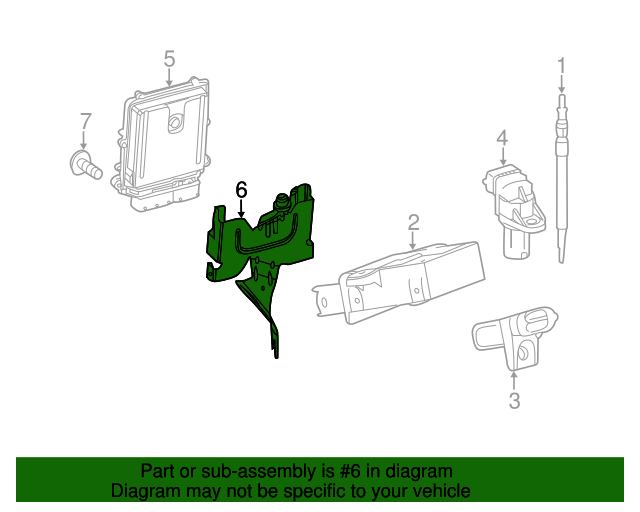 212-545-07-40 - ECM Bracket 2011-2013 Mercedes-Benz E 350 | Mercedes ...