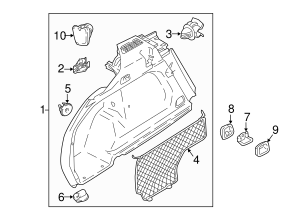 2018-2022 Volvo XC60 Cargo Net 31484109 | OEM Parts Online