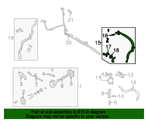 49720-5Y700 - Pressure Hose 2002-2003 Nissan Maxima | Nissan Parts ...