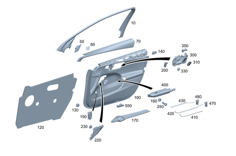 Front Door Trim for 2022 Mercedes-Benz C300 | Mercedes-Benz USA Parts