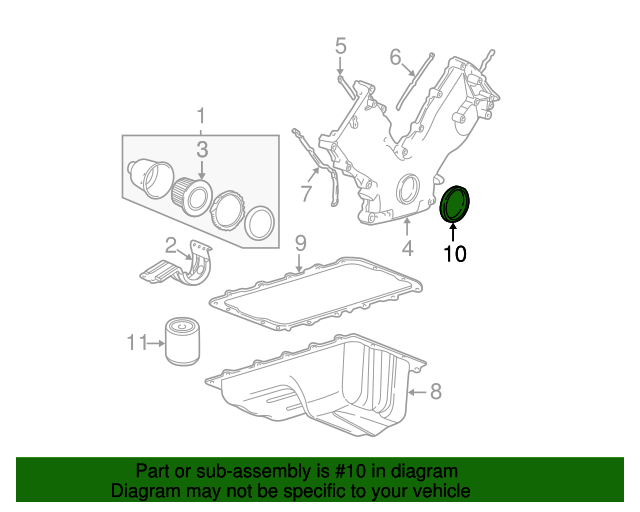 2006-2014 Ford Rear Main Seal F65Z-6310-A | TascaParts.com