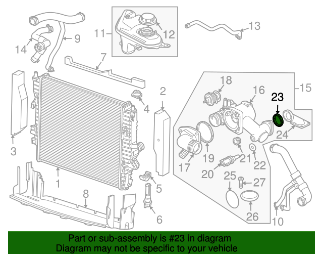 Engine Coolant Thermostat Housing Gasket C2C11477010 | JaguarParts.com