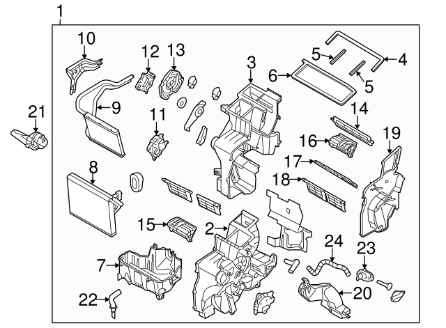 2011-2014 Kia Sportage Actuator 97161-1JAA0 | GetOEMParts.com