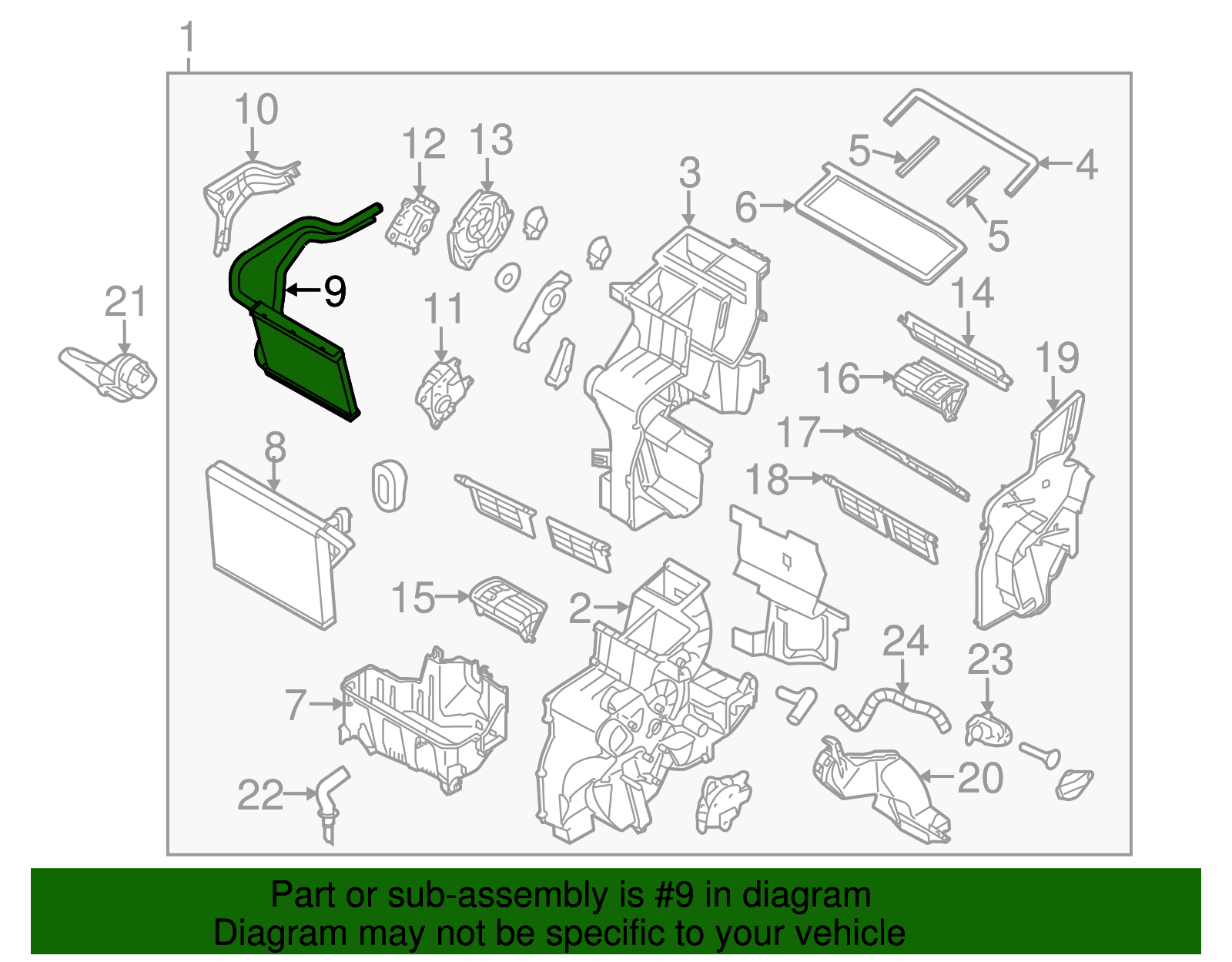 97138-2S000 - Heater Core 2011-2014 Kia Sportage | Kia.Parts Store