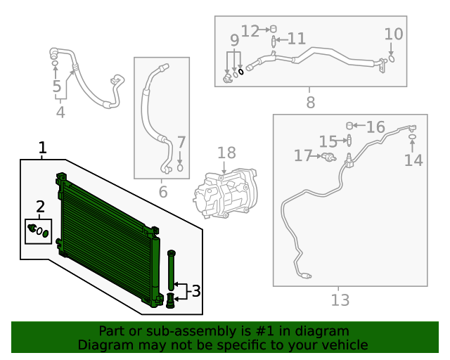 2023-2024 Toyota Condenser Assembly 884A0-0A080 | Toyota Parts Center