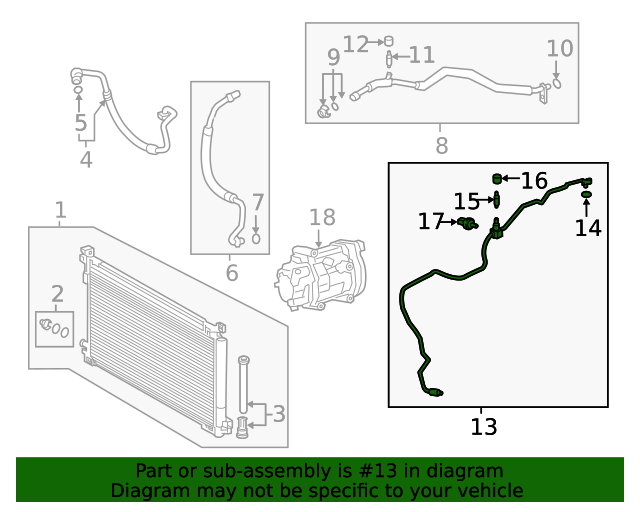 2020 Toyota Corolla Liquid Line 88710-12B80 | OEM Parts Online