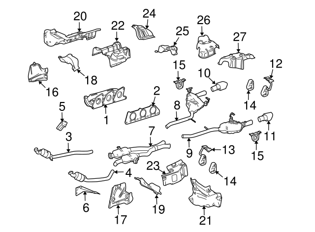 164-682-37-71 - Heat Shield 2006-2011 Mercedes-Benz | Mercedes-Benz USA ...