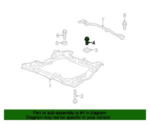95701-08040-08 - Engine Cradle Bolt 2003-2025 Honda | Honda Parts Online