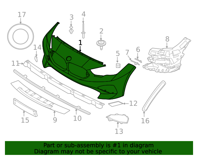 51-11-8-080-699 - Bumper Cover - 2020-2024 BMW | BMWPartsHub